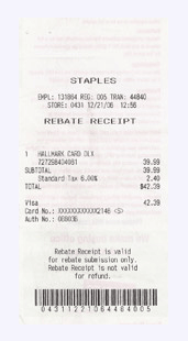 Requirements - Receipt